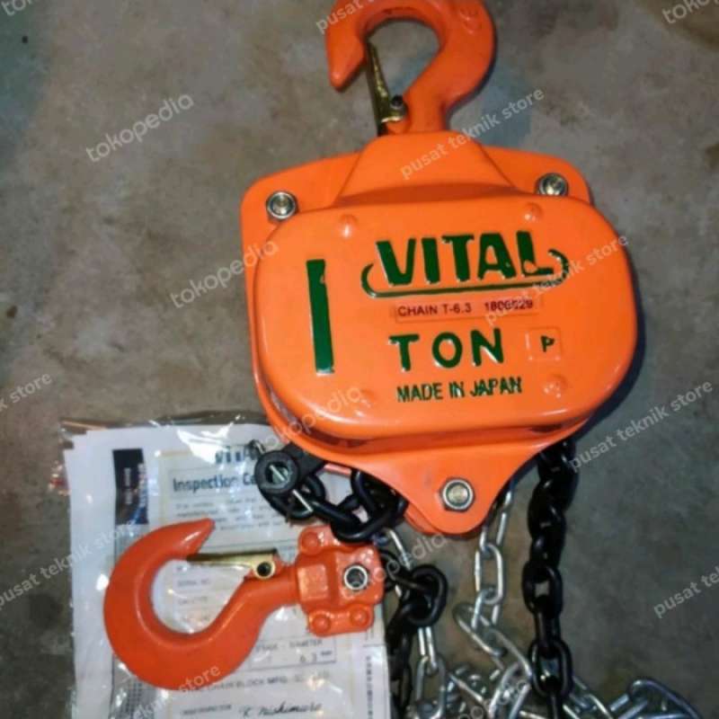 Jual Vital Chain Block Kapasitas 1 Ton X 7 Meter Original Made In Japan ...