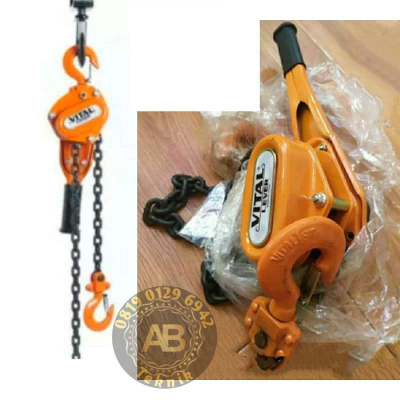 Promo (AB)VITAL Lever block 1.6 Ton X 1.5 Meter Lever block Leper blok ...