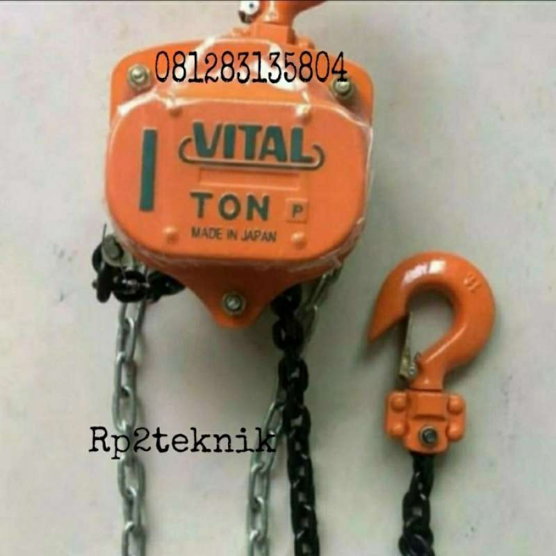 Jual Vital Chain Block 1 Ton X 3 Meter Japan Takel Rantai #rp2teknik ...