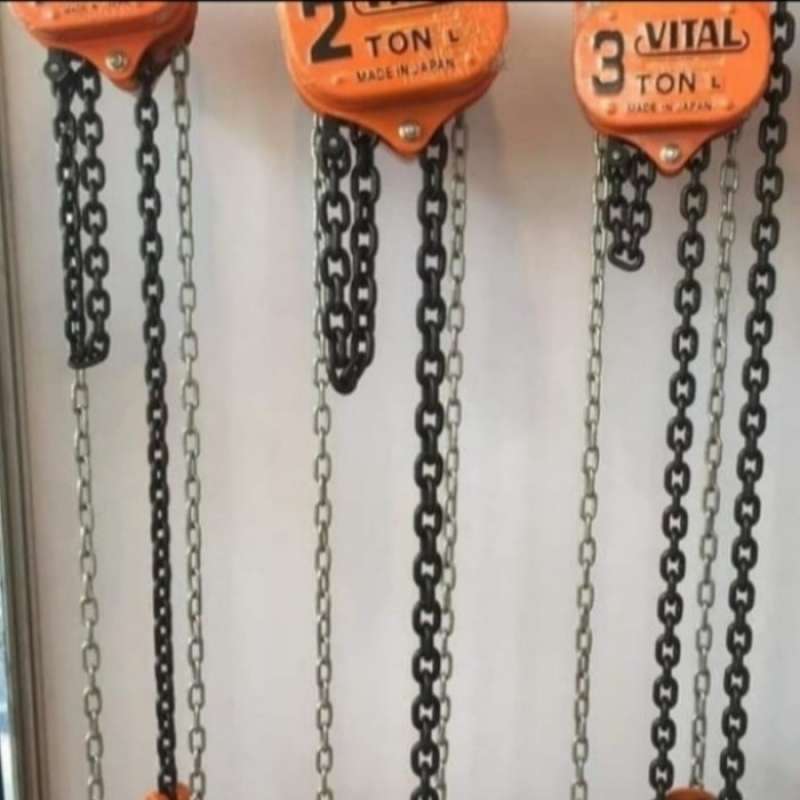Jual (ht) Chain Block Vital 1 Ton X 10 M - Chain Block Hoist High Vital ...