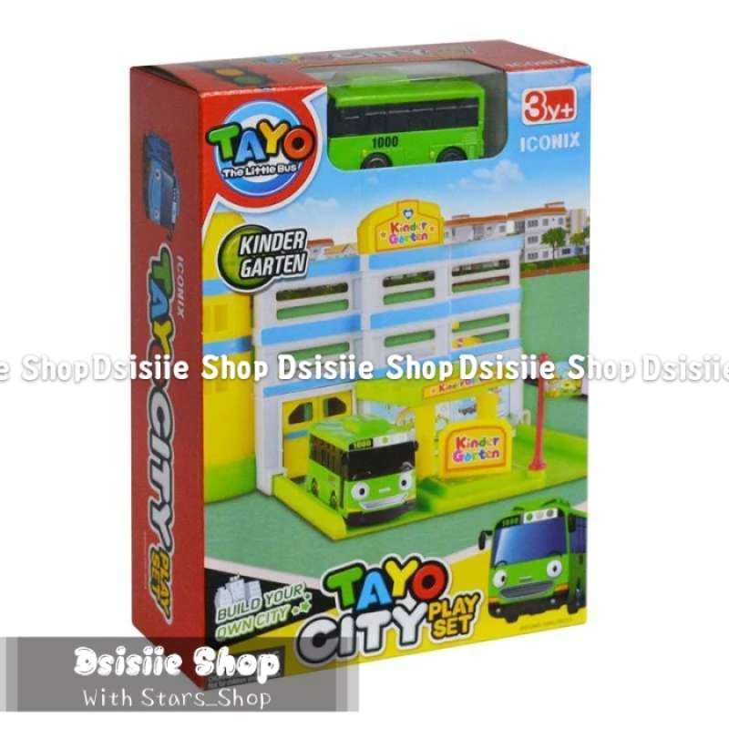 Promo Tayo The Little Bus Track Tayo City Playset Kinder Garten ...