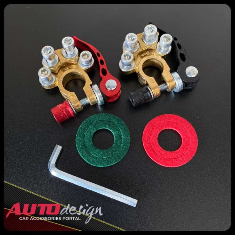 Promo QUICK RELEASE KEPALA AKI TERMINAL AKI ACCU MOBIL TEMBAGA KUNINGAN ...