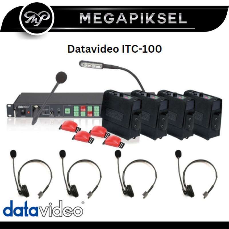 Jual Datavideo Itc 100 8 User Wired Intercom System Di Seller