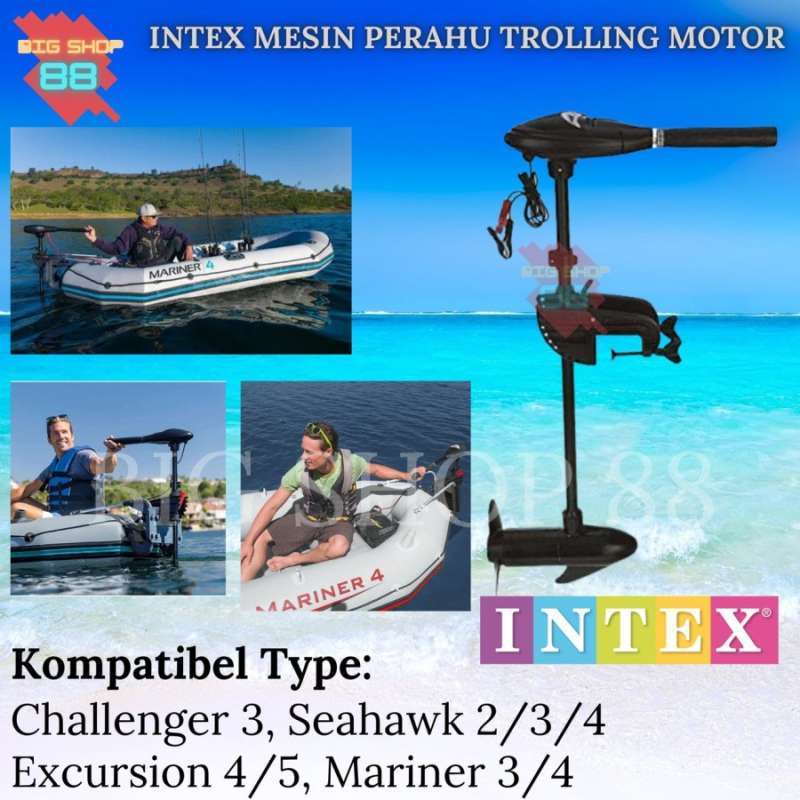 Jual Intex Mesin Perahu Kapal Karet Tempel Trolling Motor Boat Engine ...