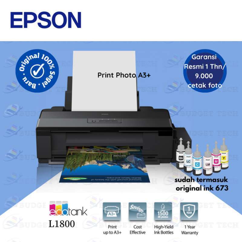 Promo Epson L1800 Printer Photo A3+ [Print 6 Colour] Diskon 1% di ...