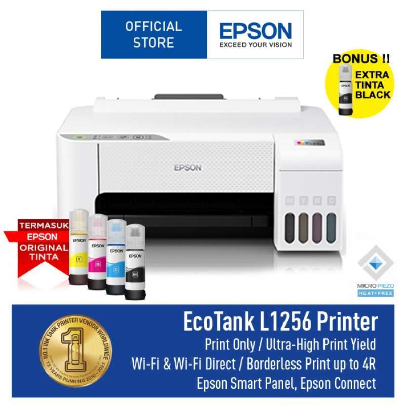 Promo Printer Epson L1256 Print Only Ecotank Wireless (Putih) Diskon 5% ...