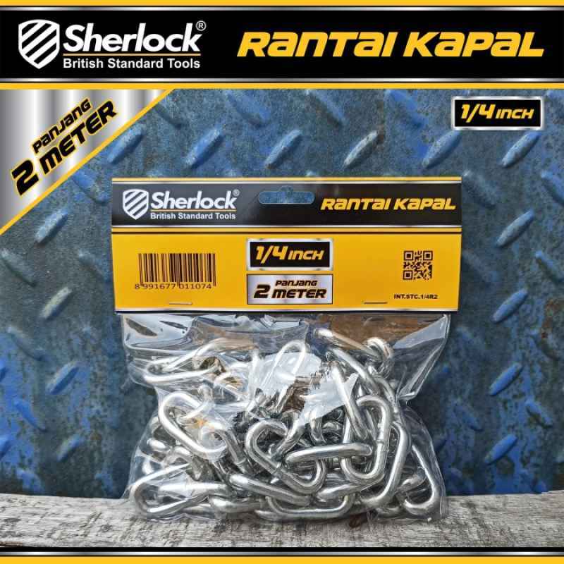 Jual Rantai Besi / Kapal Galvanized 6 mm ( 1/4 inch ) panjang 2 meter ...