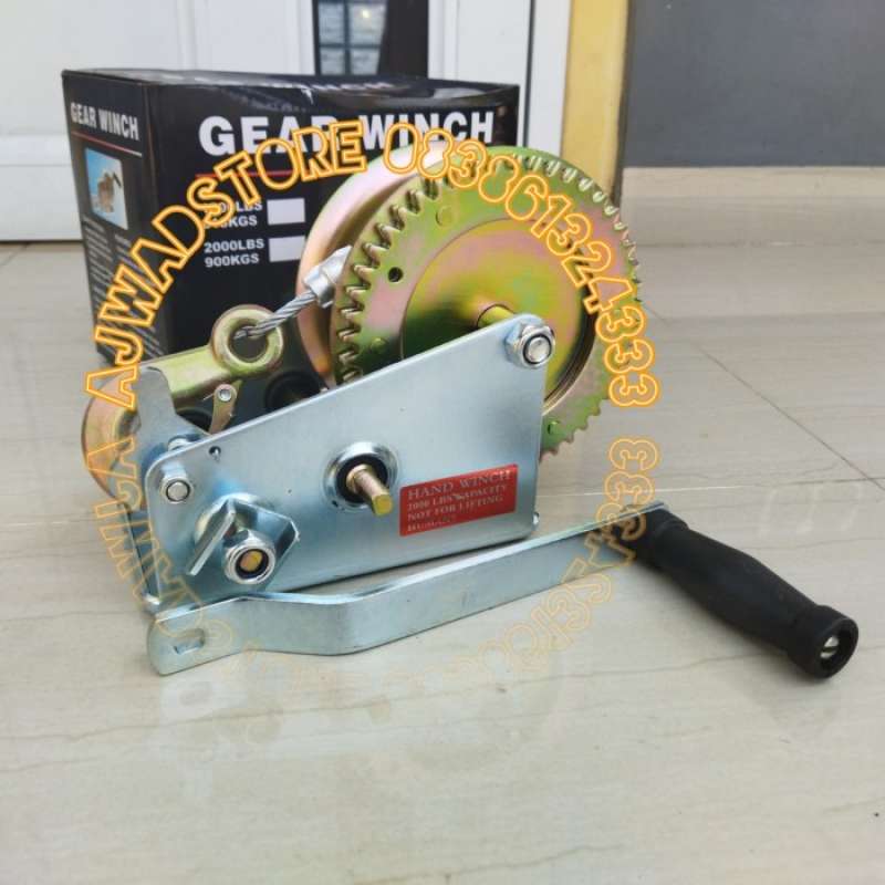 Jual Hand Winch Katrol Manual Tangan /mesin Derek Tangan Manual 1000 ...