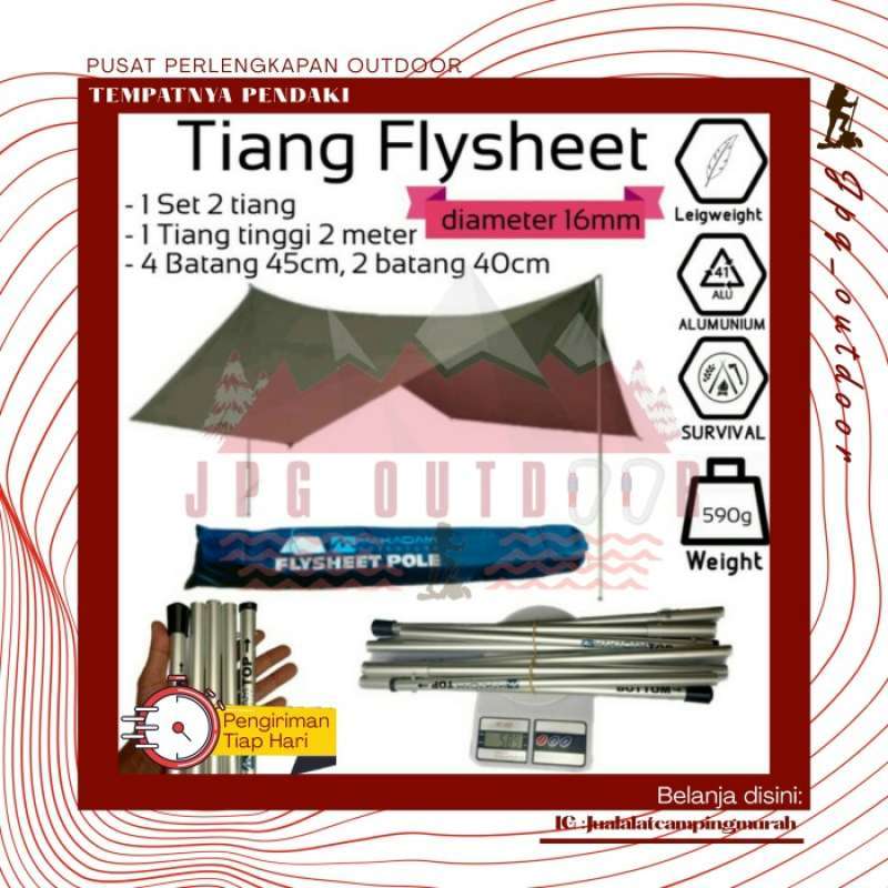 Promo Tiang Flysheet Alumunium / Frame Flysheet Camping Diskon 35% Di ...