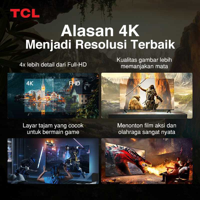 Jual Tcl 65a28 - 65 Inch Google Tv - 4k Uhd - Hdr 10 + Dolby Audio - Google Assistant - Netflix ...