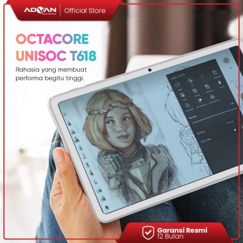 Jual Advan Tab Vx 8gb / 128gb 10.4 Inch Tiger T618 Android 11 Garansi ...
