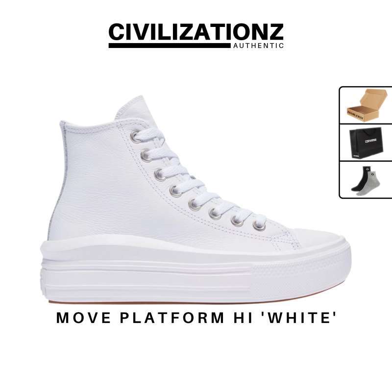 Promo Sepatu Converse Chuck Taylor All Star Move Platform White Natural ...