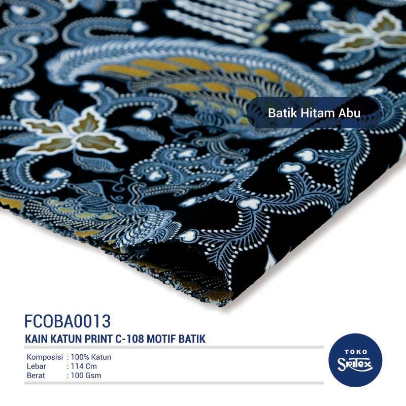 Promo Toko Sritex Kain Katun Print Batik 0013 Premium Ekspor C108 ...