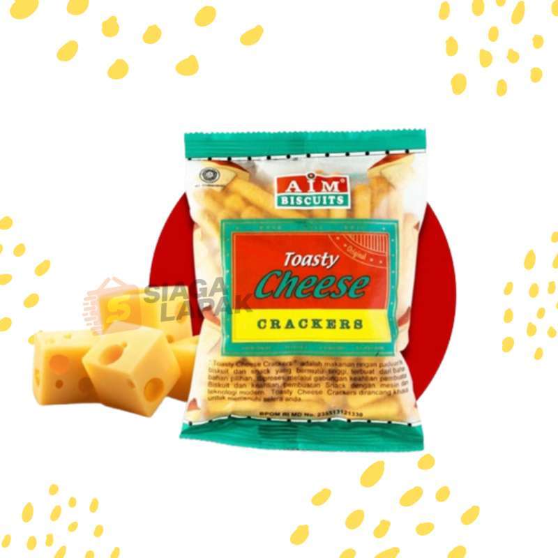 Promo Biskuit Stik Keju Toasty Cheese Crackers 80 gr AIM Biscuit Diskon ...
