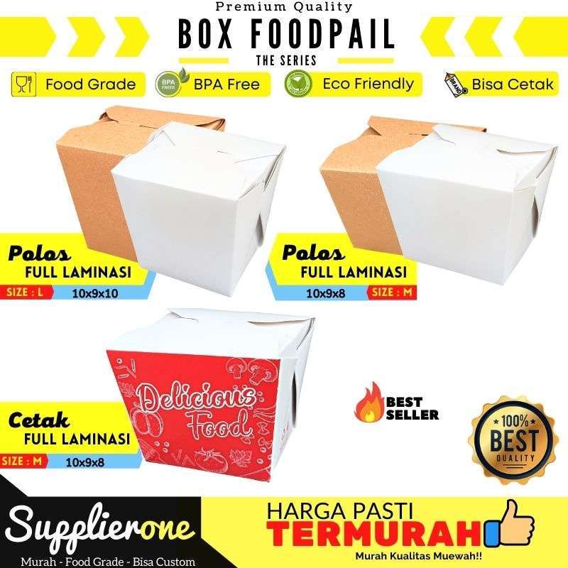 Promo Kemasan Rice Box / Foodpail / Food Pail Box / Kemasan Rice Box ...
