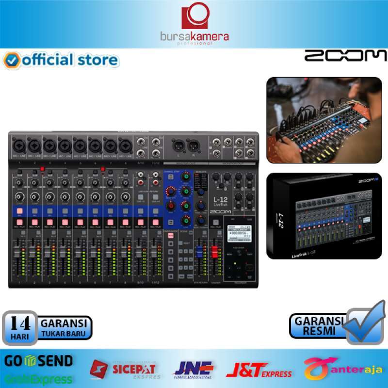 Jual Bkp Zoom Livetrak L12 Digital Mixer Recorder Livetrak L-12 Garansi ...