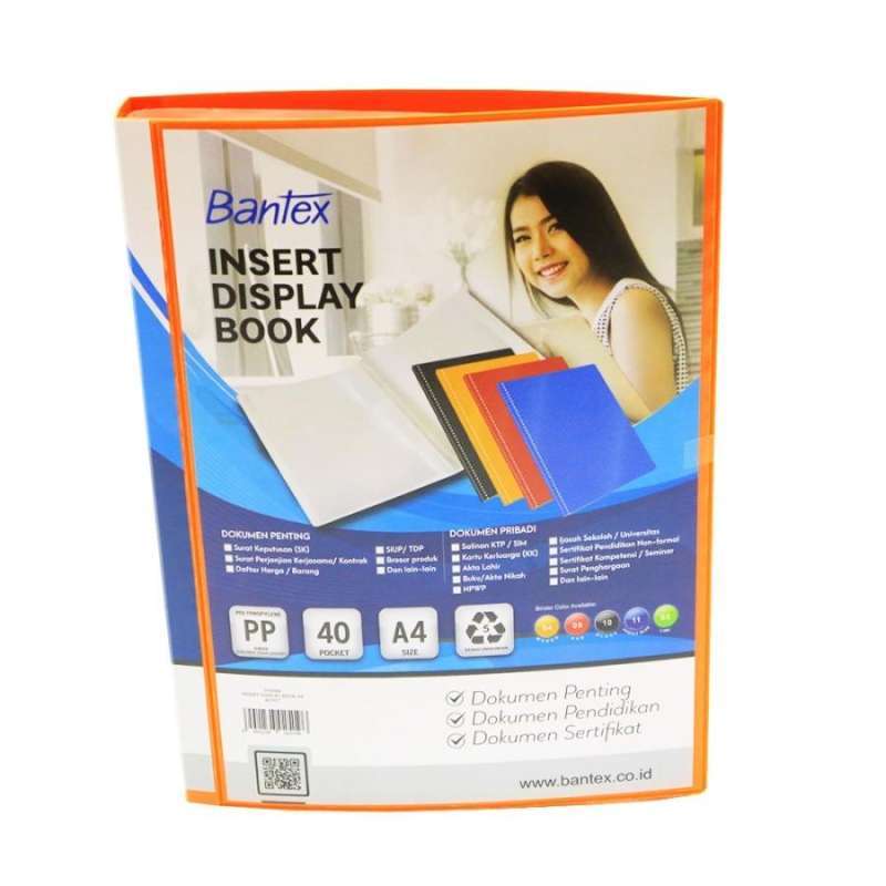Jual DOKUMEN KEEPER | CLEAR HOLDER BANTEX A4 ISI 40 POKET 3145-64 MANGO ...