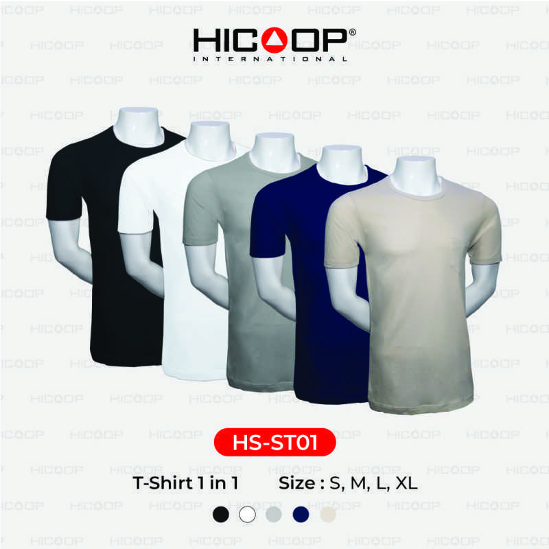 Jual Kaos Polos Katun Hicoop Hs-st01 - M Di Seller Hicoop International ...