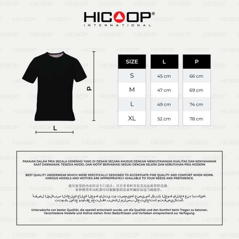 Jual Kaos Polos Katun Hicoop Hs-st01 - M Di Seller Hicoop International ...