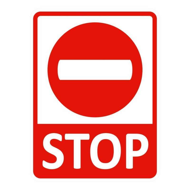 Jual Rambu Dilarang Masuk Verboden 45cm x 60cm Plat Alumunium di Seller ...