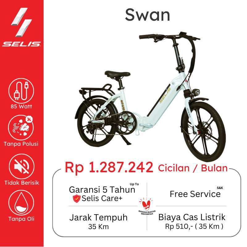 Promo Selis - Ebike Sepeda Listrik Swan Diskon 37% Di Seller Selis ...