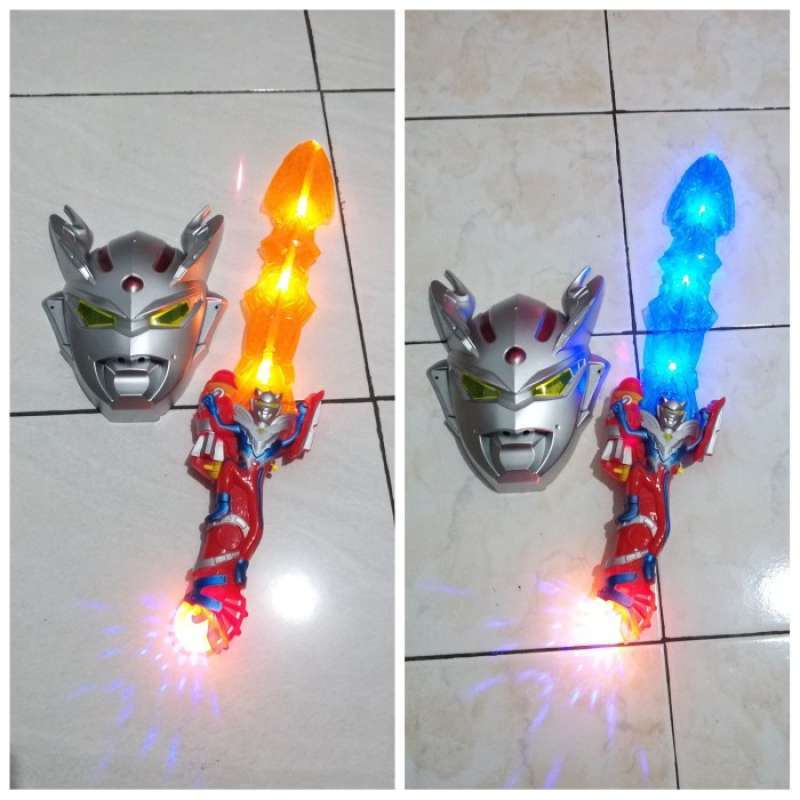 Promo Mainan Set Pedang LED & Topeng Ultraman Cosplay Ultramen Anak ...