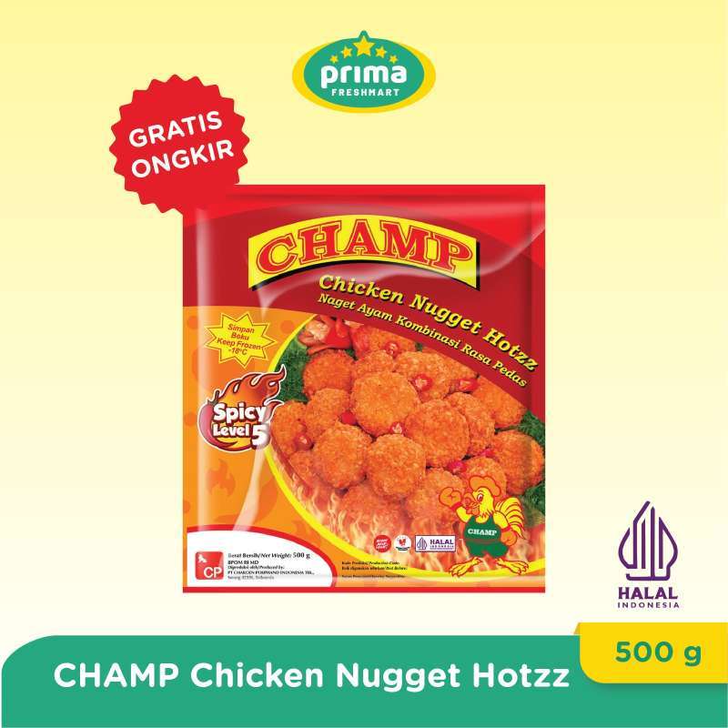 Jual Champ Chicken Nugget Hotzz Level 5 500 Gr Di Seller Prima ...