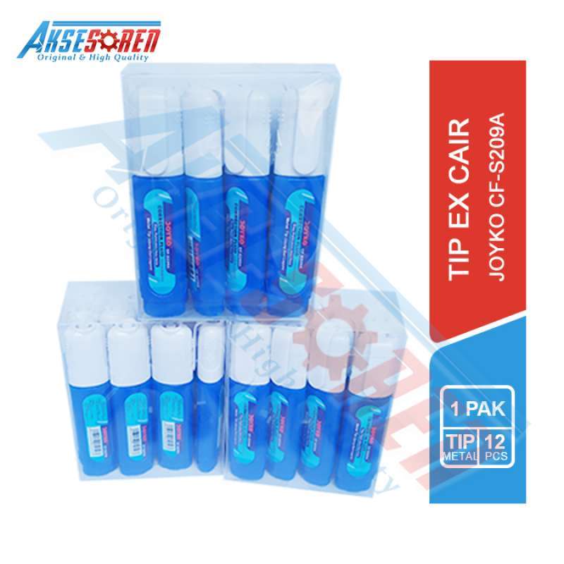 Jual Tipe X Fluid Joyko [cf-s209a/12 Pcs] / Tipe X Cair Penghapus ...