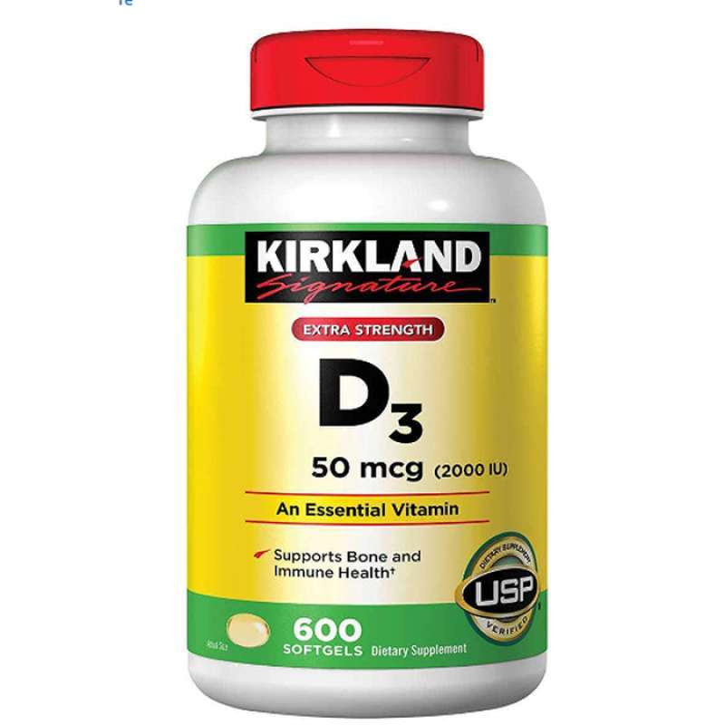Jual Kirkland Signature Vitamin D3 2000 Iu 600 Softgels Di Seller ...