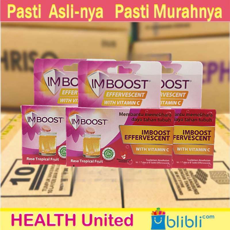 Jual Imboost Effervescent Vit C Suplemen Daya Tahan Tubuh Tropical @8 ...
