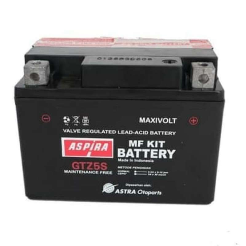 Jual Aki Honda Beat / Vario 110 / Scoopy / Spacy - Accu Mf Aspira Gtz5s ...