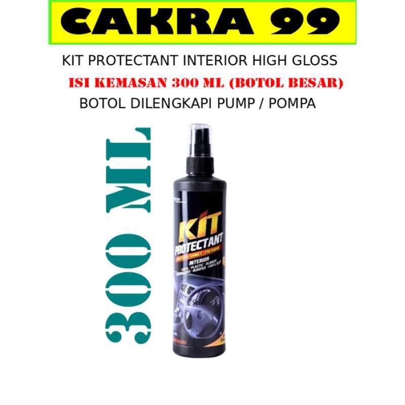 Jual SALE KIT PROTECTANT INTERIOR MOBIL HIGH GLOSS POMPA 300ML ...