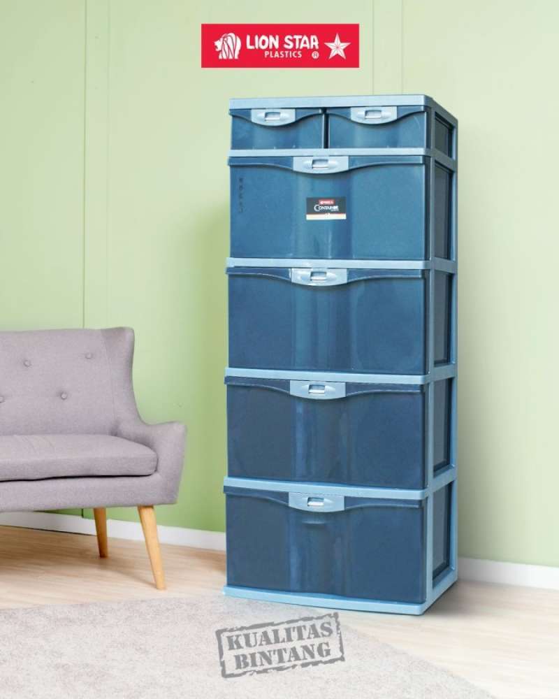 Promo Lion Star Primera Container Lemari Rak Laci Baju Pakaian Plastik ...