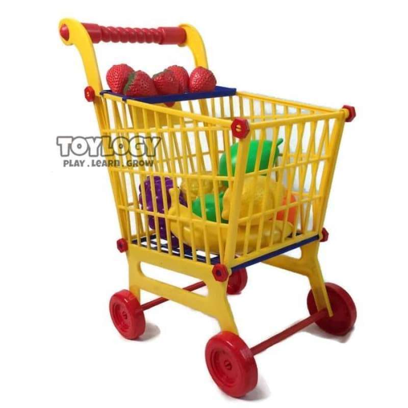Jual Mainan Anak Shopping Trolley Cart Keranjang Troli Belanja ...