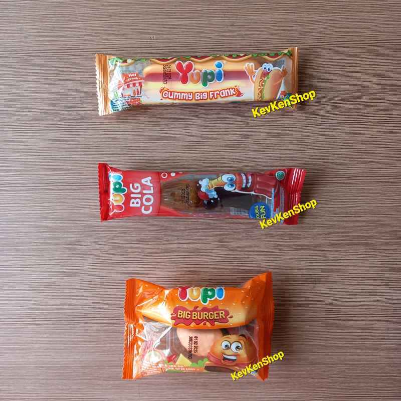 Promo Yupi Big Original Rasa Gummy Frank Or Burger Atau Cola Bpom ...