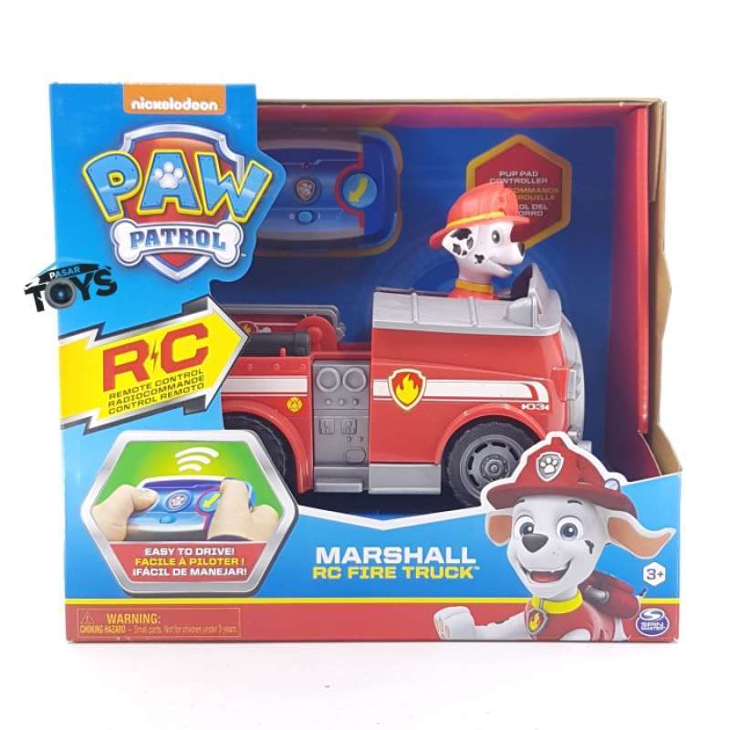 Promo Paw Patrol Marshall Remote Control Fire Truck Original Diskon 23% ...