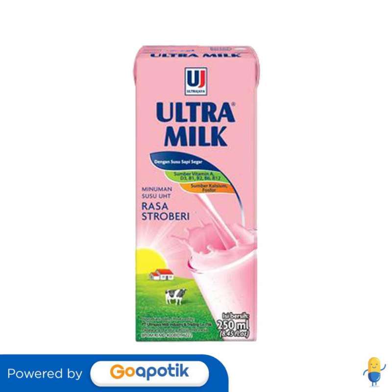 Jual Ultra Susu Uht Rasa Stroberi 250 Ml Di Seller Apotek Mapan ...