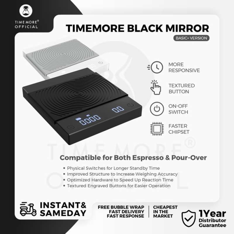 Jual Timemore Black Mirror Basic + Plus Digital Coffee Scale Timbangan Kopi Di Seller Saechul ...