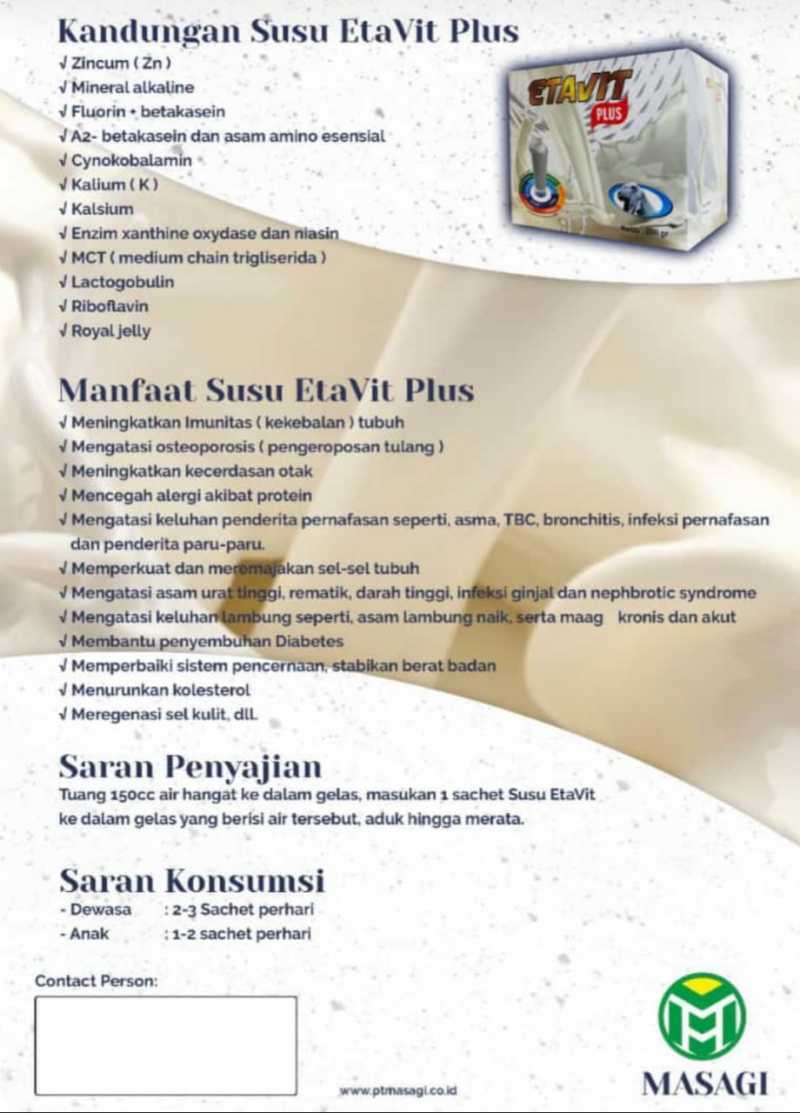 Jual Susu Kambing Etawa Etavit Kemasan 1 Box Isi 12 Sachet Di Seller ...