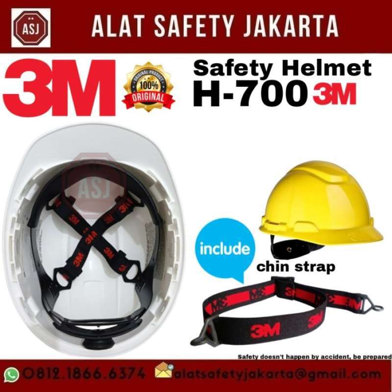 Promo Helm Proyek 3M H700 / Safety Helmet 3M H700 Komplit Tali Dagu - Multicolor Diskon 23% di ...
