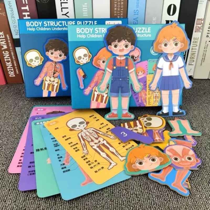 Promo Mainan Edukasi Anak - Puzzle struktur Badan - Puzzle anatomi ...