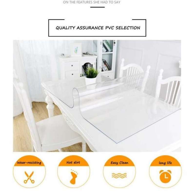 Promo Ready Alas Taplak Meja Makan Anti Air Pvc Waterproof Transparan ...