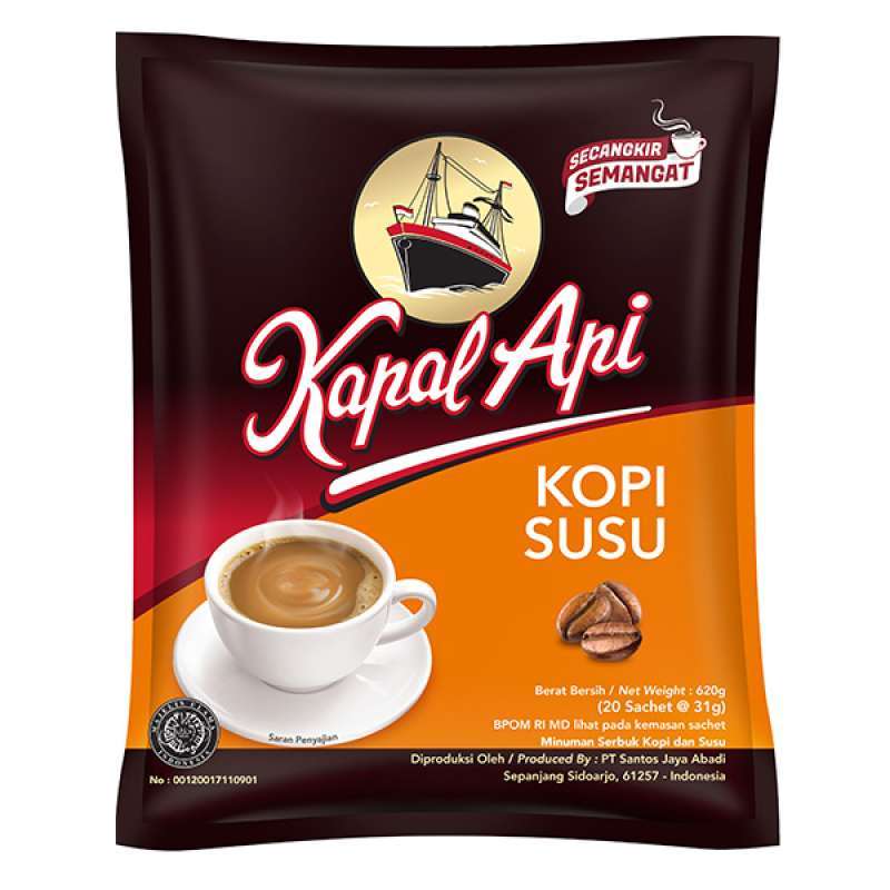 Jual KAPAL API SUSU BAG ISI 20 SACHET X 31 GR - KOPI di Seller Primo ...