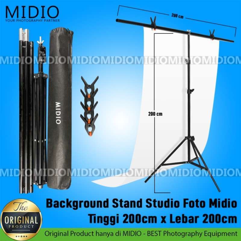 Jual Background Stand Studio foto Midio Tinggi 200cm x Lebar 200cm di ...