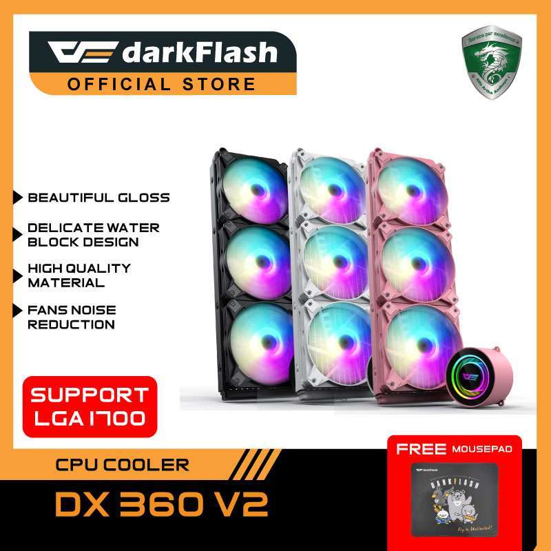 Jual darkFlash Twister DX360 V2 Liquid CPU Cooler [Support INTEL & AMD ...
