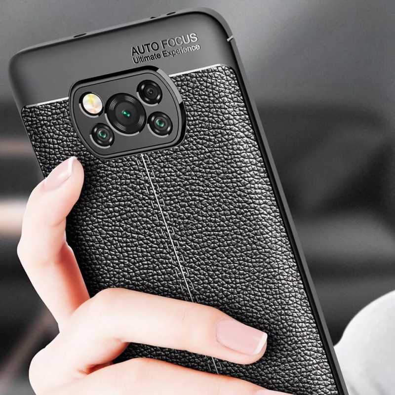 Jual Case Poco X3 Nfc Autofocus Leather Camera Premium Softcase Di ...