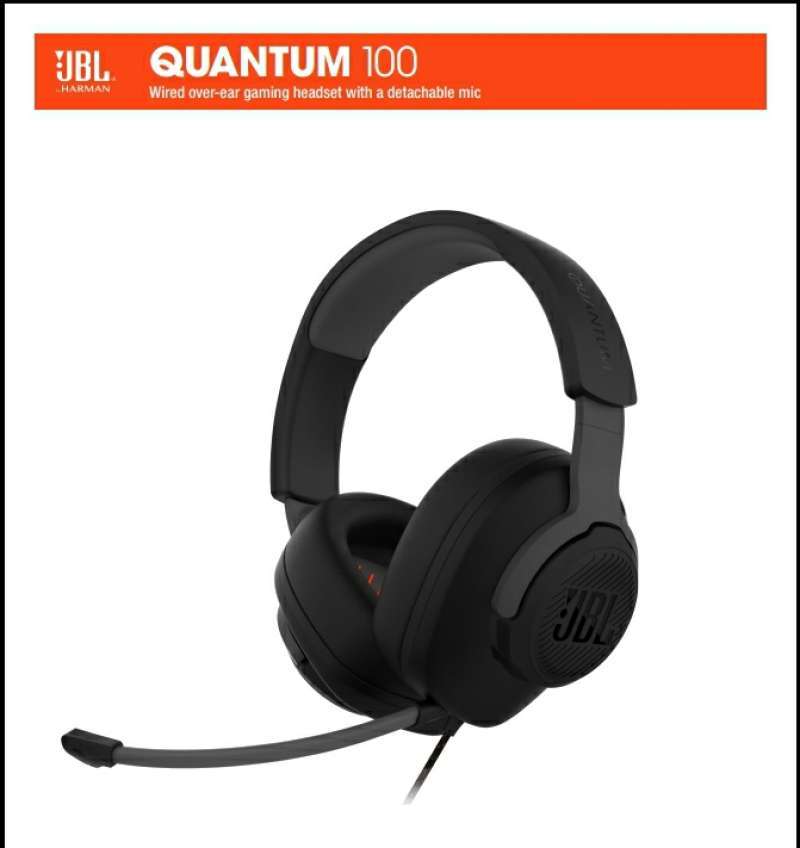 Promo JBL Quantum 100 Gaming Headphone With Mic Original Diskon 25% di ...