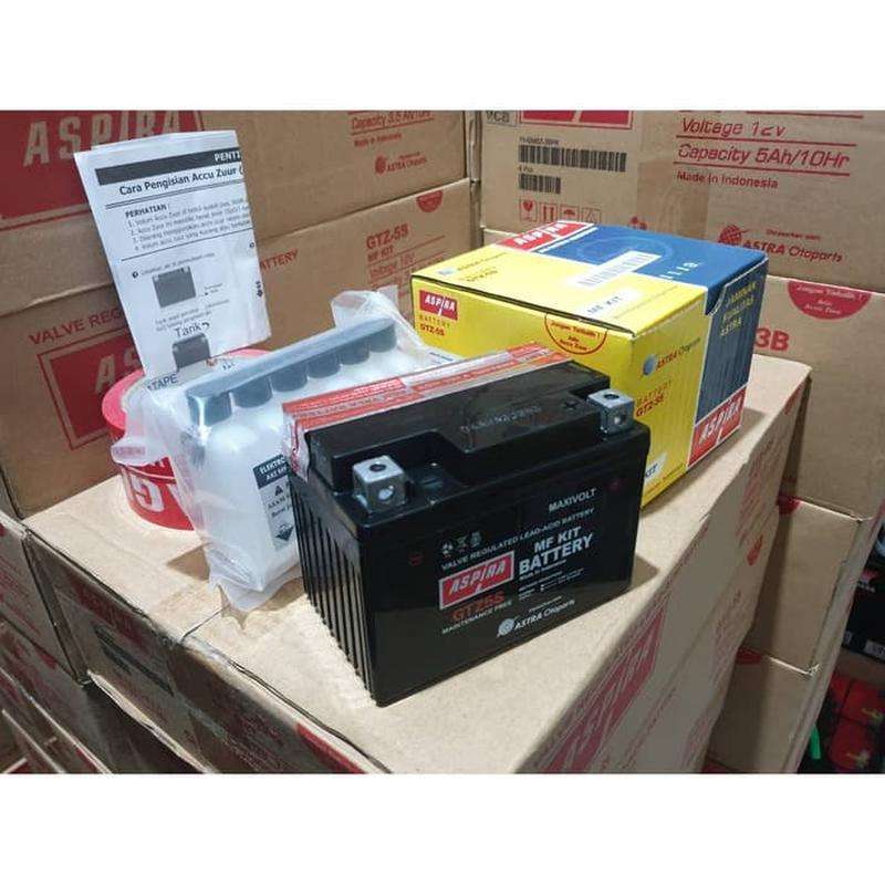 Promo Aki Motor Honda Scoopy -supra X 125 Aspira Gtz5s Mf Kit Aki ...