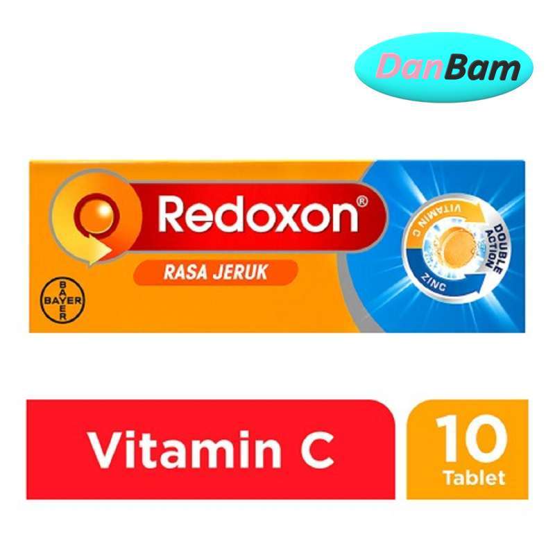 Promo Redoxon Vitamin C, D & Zinc Rasa Jeruk 10 Tablet Diskon 22% di ...