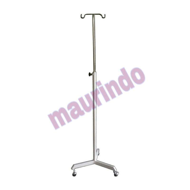 Jual ♏ Tiang Infus Kaki 3 Roda Standar Standard Infus Stainless Steel ...